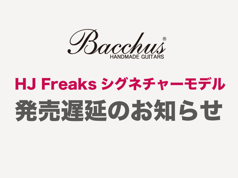 H.J.FREAKSシグネチャーモデル発売遅延のお知らせ | Deviser ｜株式会社ディバイザー｜長野県松本市のギターメーカー